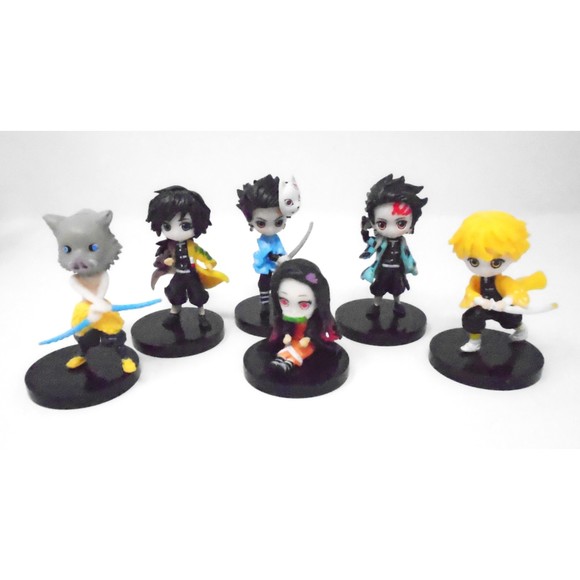 Demon Slayer | Toys | New Set Of 6 Anime Character Figures Demon Slayer ...